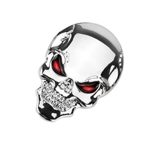 Automotive Metal Skull Decor halloween skull wall stickers refit metal signs metal stickers goth car decor Vehicles Trucks Decorations Emblem