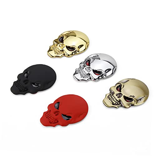 Automotive Metal Skull Decor halloween skull wall stickers refit metal signs metal stickers goth car decor Vehicles Trucks Decorations Emblem