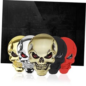 Automotive Metal Skull Decor halloween skull wall stickers refit metal signs metal stickers goth car decor Vehicles Trucks Decorations Emblem