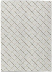 dalyn rugs indoor/outdoor york yo1 ivory washable 8' x 10'