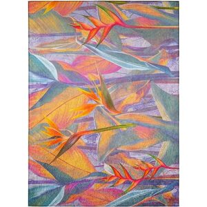 dalyn rugs indoor/outdoor tropics tc14 multi washable 8' x 10' rug