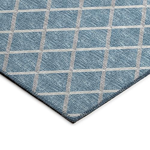 Dalyn Rugs Indoor/Outdoor York YO1 Blue Washable 8' x 10'