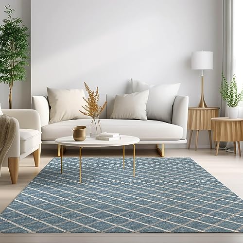 Dalyn Rugs Indoor/Outdoor York YO1 Blue Washable 8' x 10'