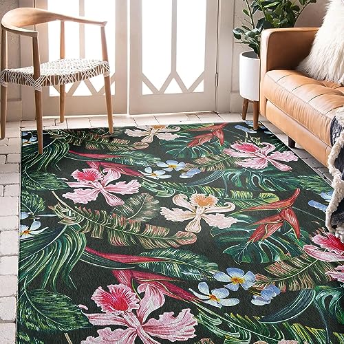 Dalyn Rugs Indoor/Outdoor Tropics TC6 Black Washable 8' x 10' Rug