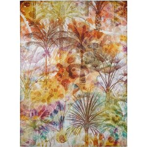 dalyn rugs indoor/outdoor tropics tc15 multi washable 8' x 10' rug