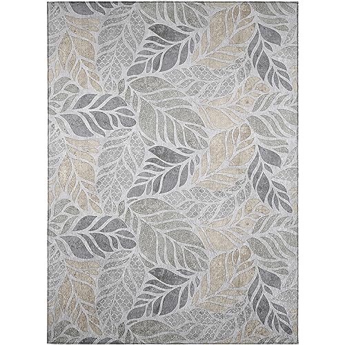 Dalyn Rugs Indoor/Outdoor Tropics TC3 Gray Washable 8' x 10' Rug