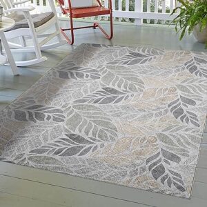 Dalyn Rugs Indoor/Outdoor Tropics TC3 Gray Washable 8' x 10' Rug