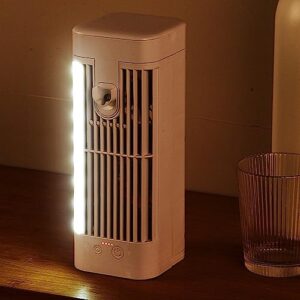 Portable A-I-R Conditioners Remote Head Cooler Conditioner USB Personal Mini Conditioner with 3-Speed with Automatic Head Shaking for Home Office Bedroom Desktop Fan