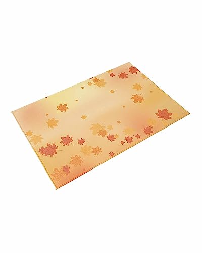 Thanksgiving Outdoor Rug, Large Floor Mat Day Dreamlike Maple Leaf Non Slip Area Rug Rubber Backing Quick Dry Clearance Carpet for Camping Rugs, Patio, Garden, Lawn, Deck, Porch, 6' x 9'