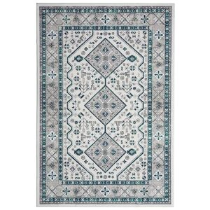 GAOMON Boho Area Rug 8x10 Persian Washable Livingroom Rug, Soft Vintage Boho Gromertic Accent Rugs for Living Room Entryway Dining Room, Non-Slip Non-Shedding Low-Pile Floor Carpet