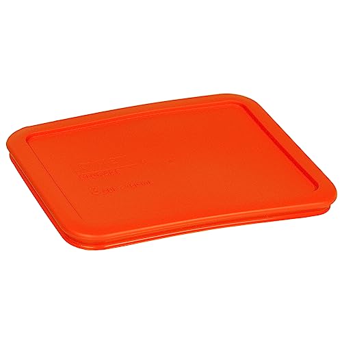 Pyrex 7210-PC 3-Cup Pumpkin Orange Replacement Storage Lid - 4-Pack