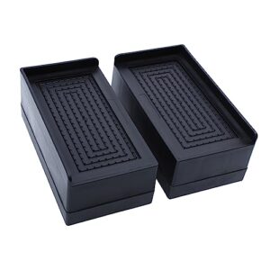 angoily 2pcs furniture heightening pads floor sofa black furniture home furniture chair foot riser pad floor drying fan washing machine foot riser pad non-skid fridge mats fridge foot mats