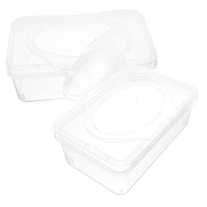 Masks Disposable 2pcs Wipe Box Wipes for Baby Diaper Dispenser Disposable Tissue Dispenser Travel case Portable Tissue Dispenser case Filling Wipe Holder Disposable Masks