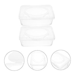 Masks Disposable 2pcs Wipe Box Wipes for Baby Diaper Dispenser Disposable Tissue Dispenser Travel case Portable Tissue Dispenser case Filling Wipe Holder Disposable Masks