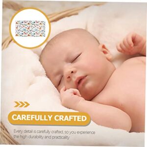 Changing Pad Liner 2pcs Removable Fabric Cover Baby Mattress Cover Crib Sheets Baby Bed Sheets Polyester Changing Pad Cover Changing Table Cover Girl Four Piece Set Baby Diaper