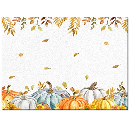 Rectangular Area Rug Non-Slip Stain-Proof Rugs Thanksgiving Pumpkin Fall Receipt Leaves Household Sofa Floor Large Floor Mat Bedroom Bedside Carpet for Living Dining Room 2x3 Feet