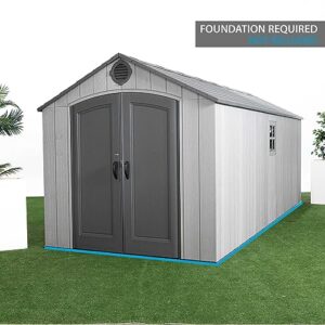 Lifetime 8 x 20 Ft. Outdoor Storage Shed, Gray