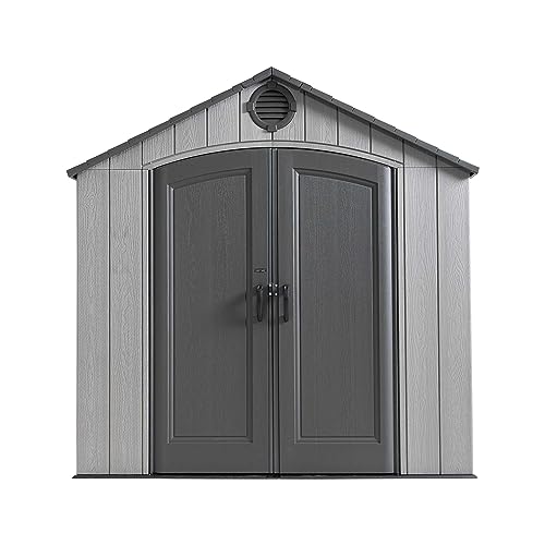 Lifetime 8 x 20 Ft. Outdoor Storage Shed, Gray