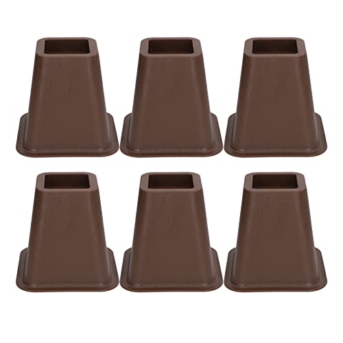 Furniture Risers, Set of 6 Non Slip Furniture Pads, Furniture Lifters, Child Safe Design with Glossy and Rounded Edges