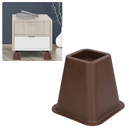 Furniture Risers, Set of 6 Non Slip Furniture Pads, Furniture Lifters, Child Safe Design with Glossy and Rounded Edges