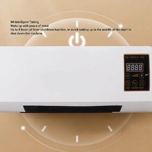 Small Air Conditioner, Wall Mounted Heating Machine Dual Use Highly Efficient Wide Angles Mobile Mini Air Conditioner Air Conditioning Hot Fan for Bedroom Living Room Office