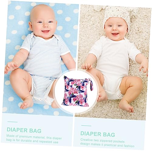 Beatifufu Baby Diaper Bag Extra Large Travel Bag Travel Diaper Bag Storage Bag Baby Wet Bag Diaper Wet Dry Bag Baby Wet Dry Bag Knitted Flat Cloth Blue Cosmetic Bags Organizer Bag