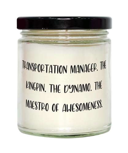 Transportation Manager Transportation Manager Scent Candle, Inspire Transportation Manager Gifts, for Coworkers from Boss, Gifts for car Lovers, Gifts for Truckers, Gifts for Bus Drivers, Gifts