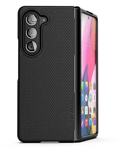 Encased DuraClip Series Samsung Galaxy Z Fold 5 Case with Belt Clip Holster, Black (2023 Release)