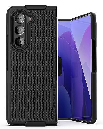 Encased DuraClip Series Samsung Galaxy Z Fold 5 Case with Belt Clip Holster, Black (2023 Release)