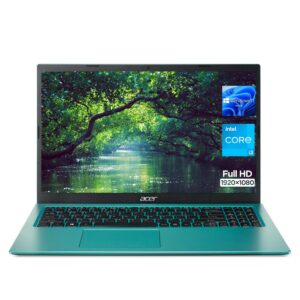 acer aspire 3 laptop, 15.6” fhd screen, intel core i3-1115g4, 20gb ddr4 ram, windows 11 home, 2tb pcie m.2 ssd, wi-fi, hdmi, rj-45, webcam, teal