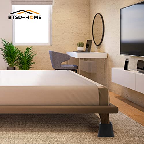 BTSD-home Bed Risers 3 4, 5 or 8 Inch Heavy Duty Stackable Furniture Risers for Sofa (8 inch, 8 Pack)