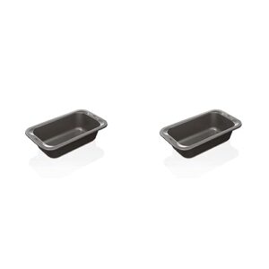 ninja b30509 foodi neverstick premium 9 inch x 5 inch loaf pan, nonstick, oven safe up to 500⁰f, dishwasher safe, grey (pack of 2)