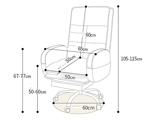 JGQGB Boss Chair Office Chair Computer Chair Sedentary Comfortable Home Study Desk and Chair Back Chair Business Seat (Color : E, Size : 1 pcs)