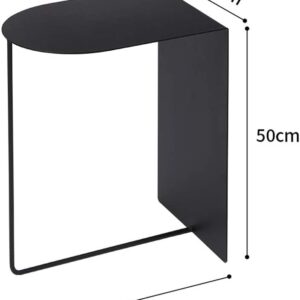 Modern Creative Small End Table Wrought Iron Corner Side Table Living Room Bedroom Furniture Coffee Table Outdoor Indoor Decor