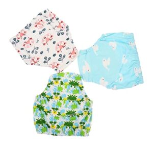 toyandona 3pcs baby training pants baby diaper toddler underwear infant swim trunks infant training underwear adjustable swim underwear reusable swim diapers infant diaper baby swim diapers