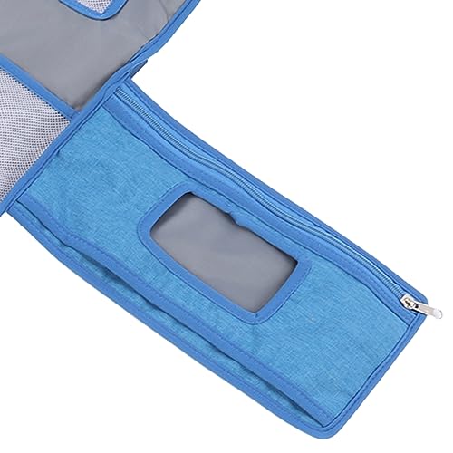 Portable Diaper Changing Pad, Foldable Detachable Travel Changing Pad with Smart Wipes Pocket and Head Cushion Portable Baby Changing Mat for Baby Shower Gifts Newborn (Blue)