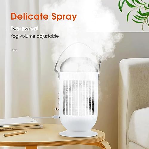 Portable Car Air Conditioner - 400ml water tank Camping Ac - Air Conditioner Portable with 3 speeds, USB Charging | Mini Air Conditioners for Room, Office and Outdoors