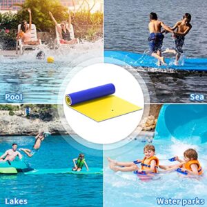 Oversized Floating Water Mat, 3 Layer 9'/12'/18' Lily Pad for Lake, Ocean, Beach, River, Pool, Lily Mat Floating Matt for Water Recreation and Relaxing