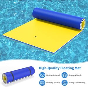 Oversized Floating Water Mat, 3 Layer 9'/12'/18' Lily Pad for Lake, Ocean, Beach, River, Pool, Lily Mat Floating Matt for Water Recreation and Relaxing