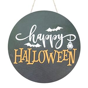 scceatti halloween door sign for front door spooky autumn wreath sign home decorative vintage garden halloween wall hanging ornament welcome decoration & hangs halloween decor patio decor