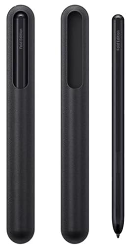 S Pen Fold Edition Compatible Galaxy Z Fold 5 and 4 Phones Slim 1.5mm Pen Tip, 4,096 Pressure Levels, Included Carry Storage Pouch+Tips/Nibs (Pen+Case-Black)