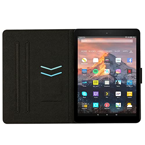 Tablet Case Slim Case Compatible with Kindle Fire HD 7 Case 2019/2017/2015, Premium PU Leather Folio Adjustable Stand Shockproof Cover Smart Magnetic Flip Fold Stand Case Protective Case Pad Case Cove