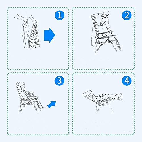 SikrEa Office Desk Chair Reclining Chairs Folding Beach Chair Outdoor Blanket Garden Bed Terrace Camping Beach Portable Lazy Lounger Chair Office Chair for Nap, Load 250 Kg Sun Lounger Chair