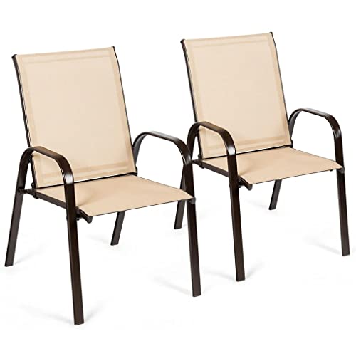 Office Chair Gaming Chair Computer Chair 2 Pieces Patio Chairs Outdoor Dining Chairs Garden Terrace Yard with armrests