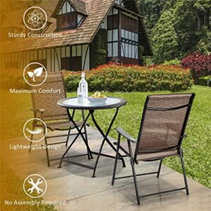 Office Chair Gaming Chair Computer Chair 2 Pieces Outdoor Patio Folding Chairs Camping Portable Lawn Garden with armrests