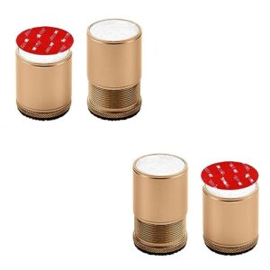 logutia 4pcs table risers bed frame feet bed frame leg protector bed frame leg covers adjustable furniture risers furniture risers bed risers. (gold heighten)