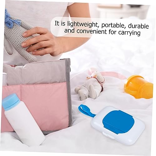 Cabilock 2Pcs wet tissue case outdoor wet wipe dispenser wipe warmer stroller baby holder pacifier wipes diaper tissue box wipes container storage box travel wipes case wet wipes