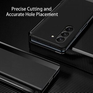 Yotta for Samsung Galaxy Z Fold 5 Case with Pen Holder, Ultra-Thin Leather Phone Cover Magnetic Adsorption Flip Protective Cases Anti-Scratch Shockproof Business Hard Covers(Color:C)