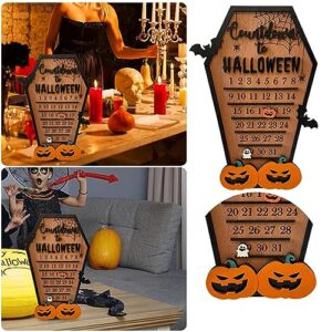 halloween advent countdown calendar 2023 new diy moving wooden countdown block calendar to halloween advent calendar pumpkin halloween countdown sign decor wall hanging xmas ornament gift for all