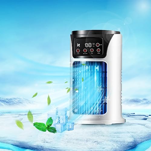 Portable A𝐢r Conditioners, Evaporative A𝐢r Cooler 3 Speeds,USB Personal Evaporative A𝐢r Cooler, Portable Humidifier F𝐚n for Bedroom Kitchen Office Desk Camping #B